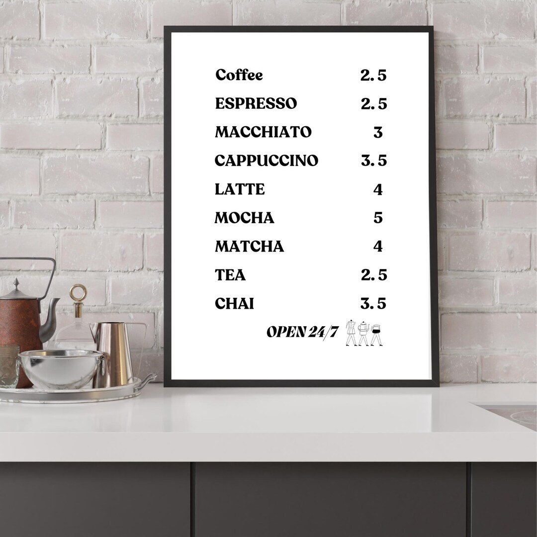 Matcha Lover Gift Cute Matcha Print Kitchen Decor Matcha Wall Art ...
