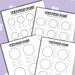 Coloring Practice Worksheets Printable, Blank Color Swatch Chart Combo ...