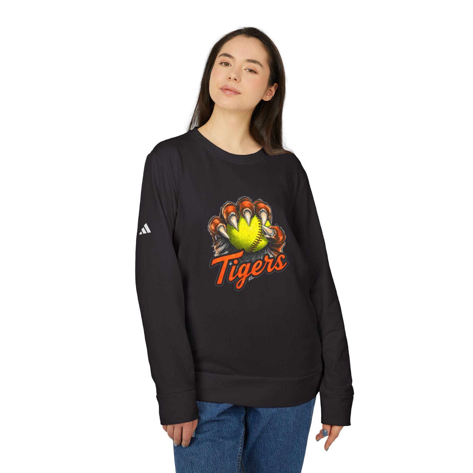 Tigers Softball PNG – Claw Holding Softball, Team Sublimation Design ...