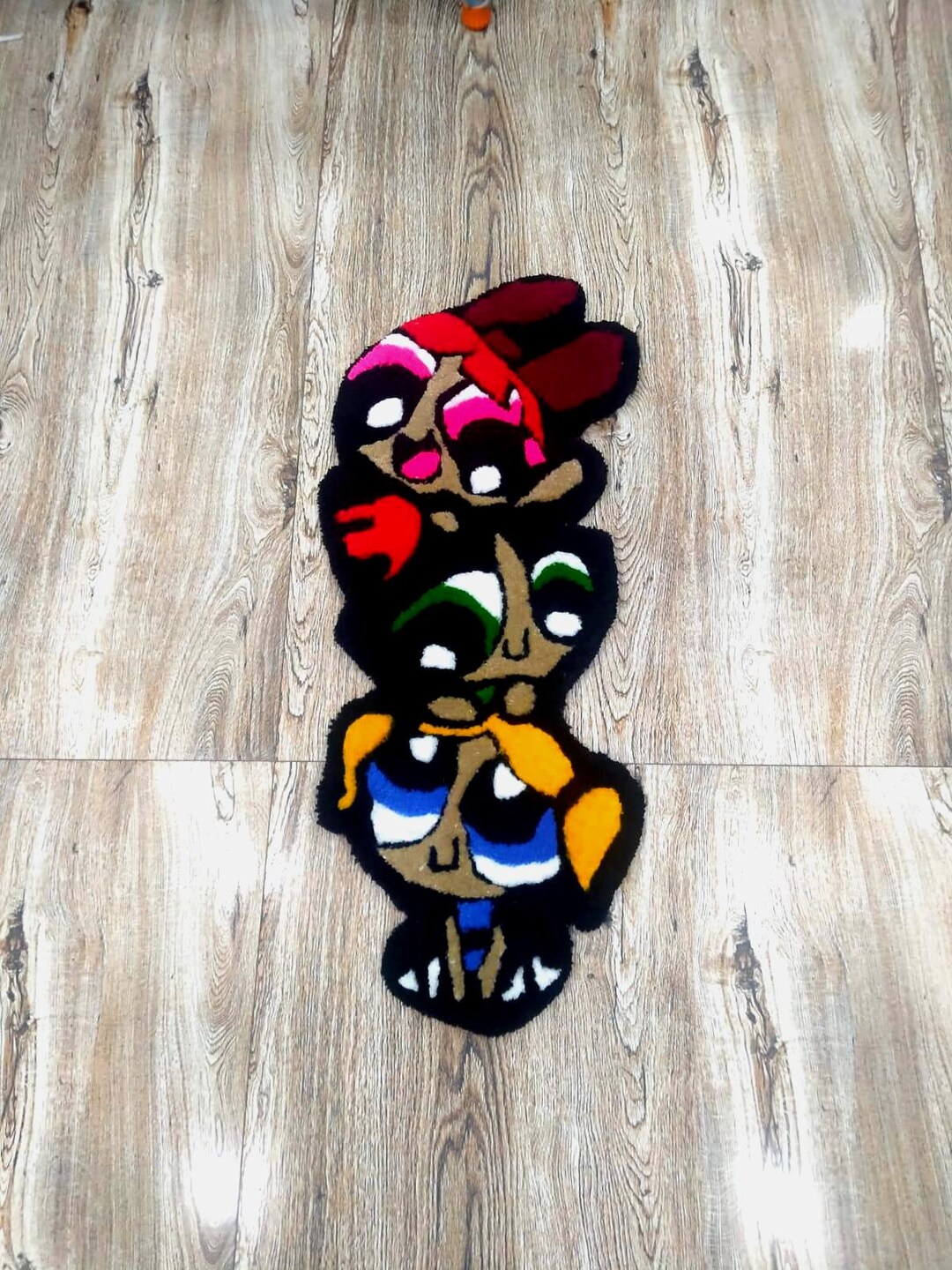 Fluffy Tufted Power Puff Girls Rug, A Fun & Soft Touch for Your Living ...