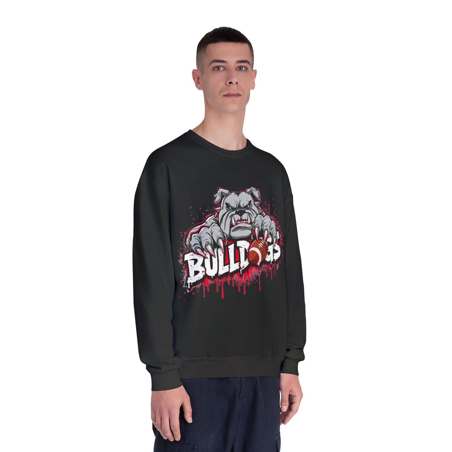 Bulldogs Graffiti Mascot PNG | Fierce Claws, Rugby Ball (digital ...