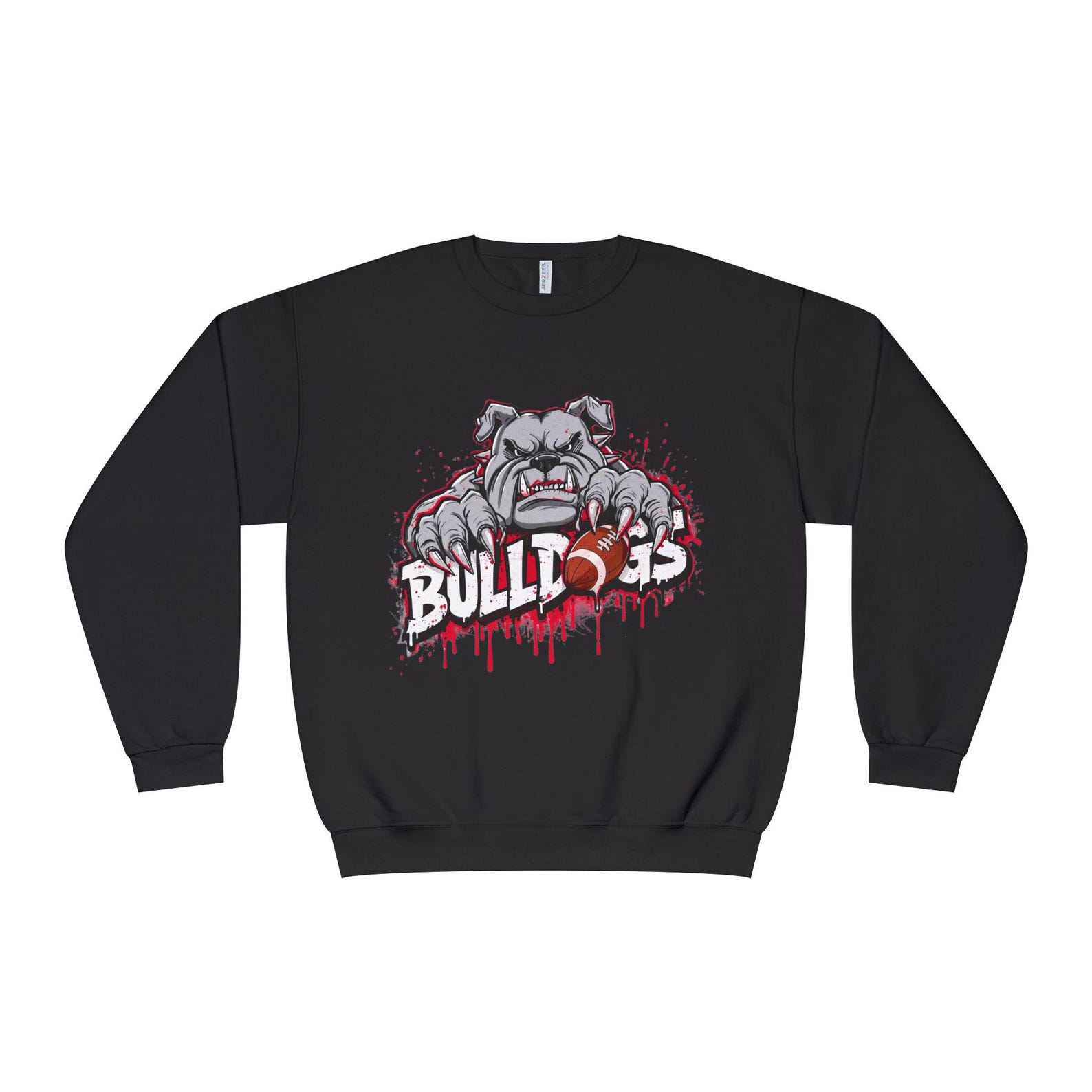 Bulldogs Graffiti Mascot PNG | Fierce Claws, Rugby Ball (digital ...