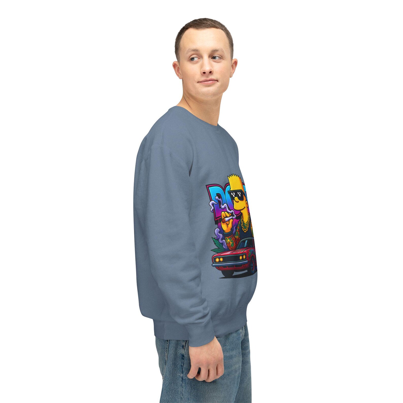 Dope Cartoon Gangster Art PNG, Street Wear Illustration With Muscle Car ...