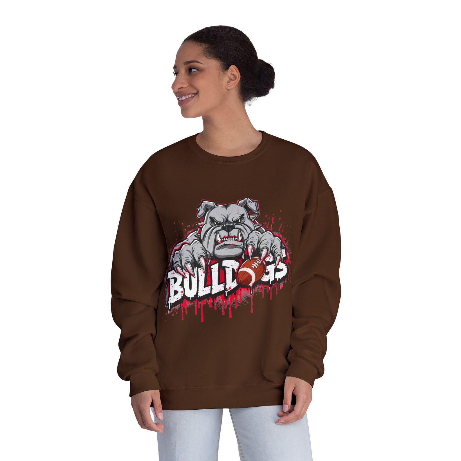 Bulldogs Graffiti Mascot PNG | Fierce Claws, Rugby Ball (digital ...