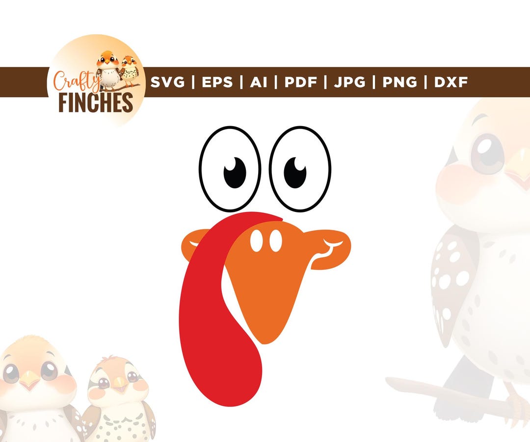 Turkey Face Svg, Turkey Svg, Thanksgiving Svg, Thanksgiving Turkey Svg ...