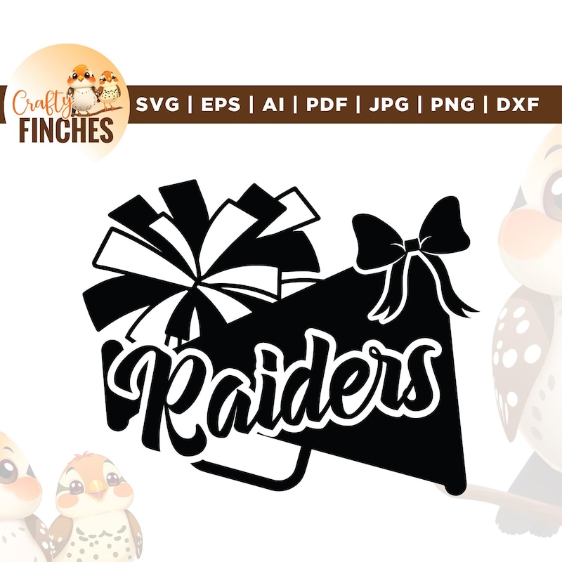 Cheerleader Raider Svg - Etsy