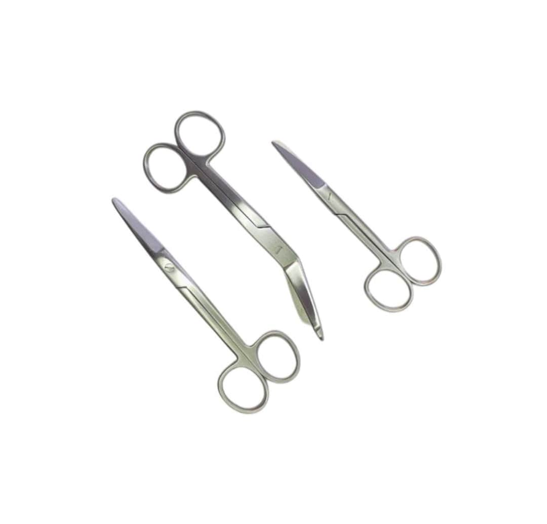 Handmade Nurse Scissors Set, Medical Grade, Multipurpose 3-piece ...