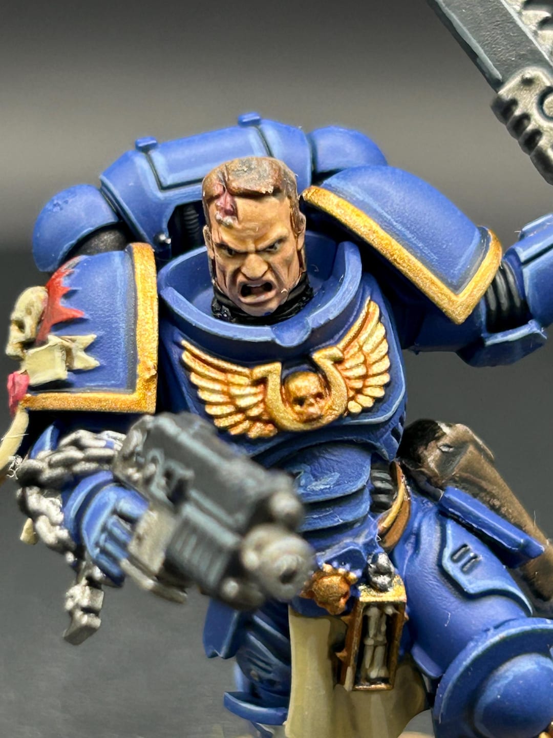 Warhammer 40K Inspired Lt. Titus Painted Miniature | Hand-painted Space ...