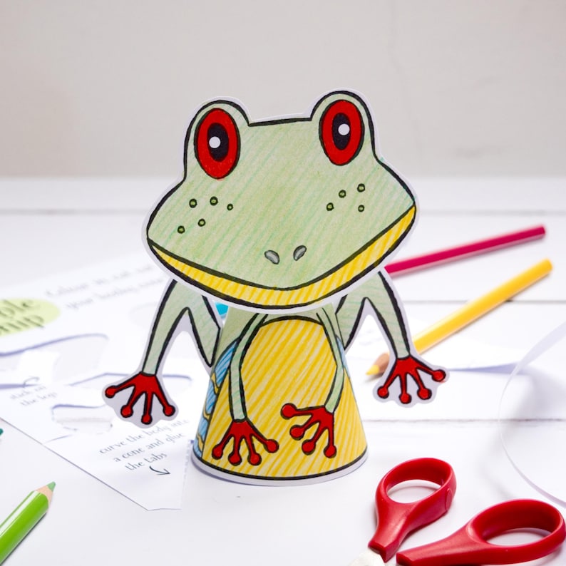 Kooky Papercraft Tree Frog – an Instant Printable Activity Sheet for ...