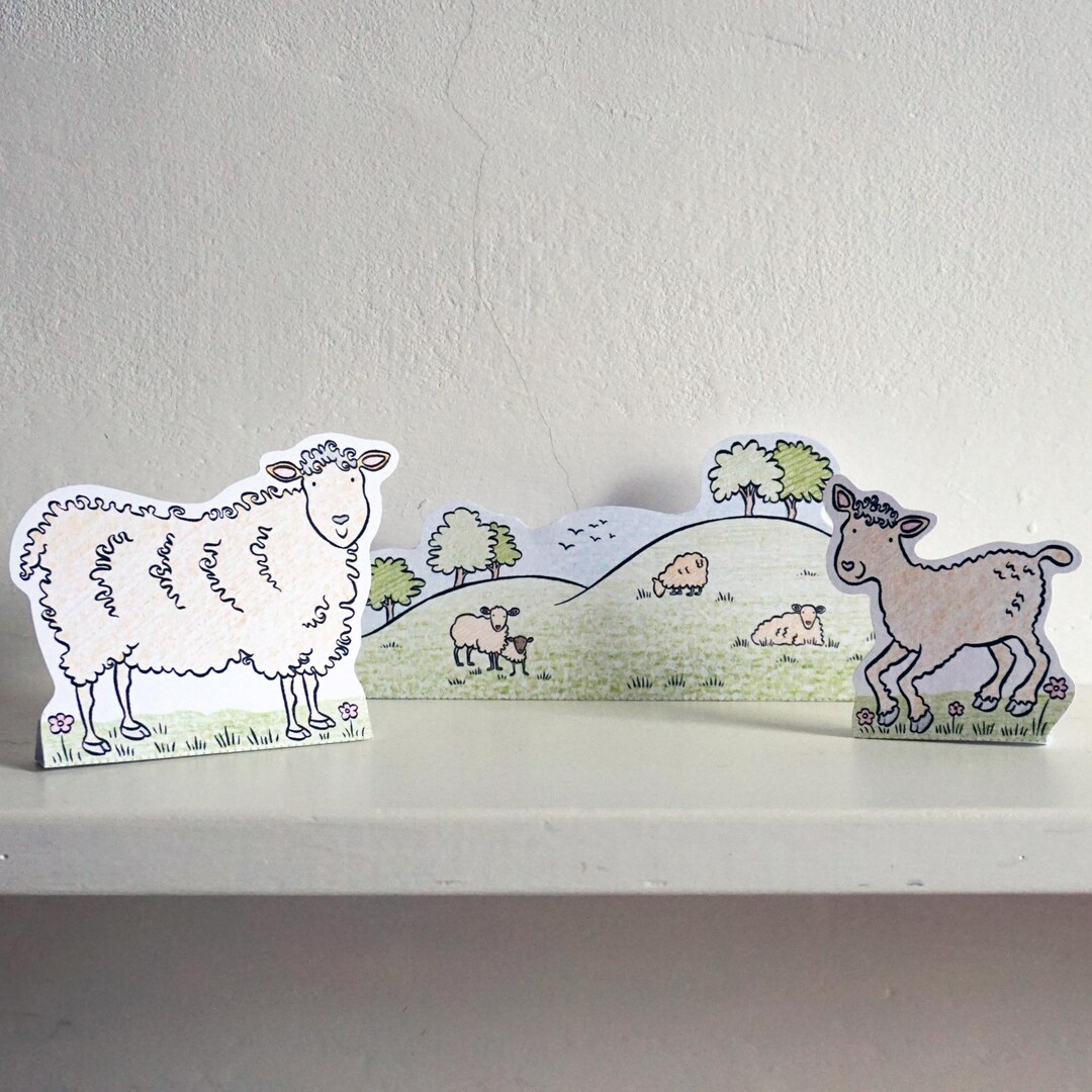 Sheep and Lambs Papercraft Playset – Printable Papercraft Activity for ...