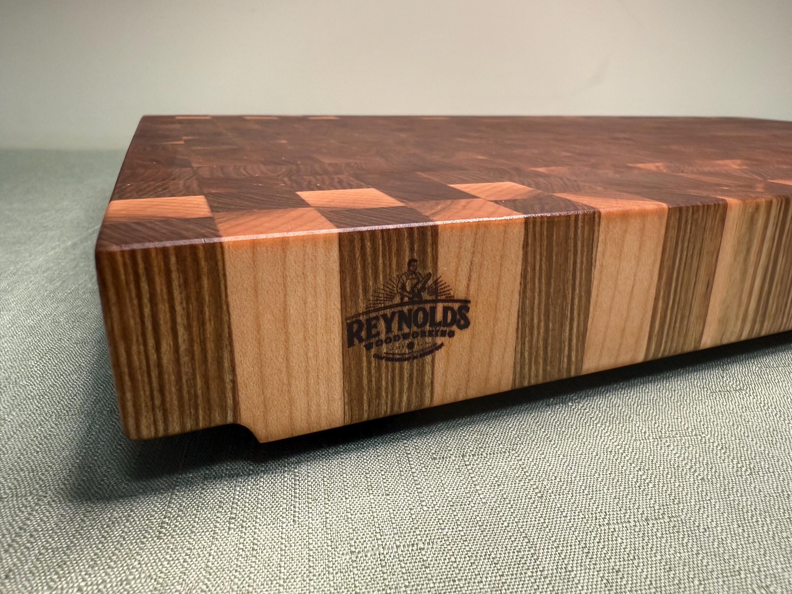 Handcrafted Maple End Grain Cutting Board: Butcher Block With Juice ...