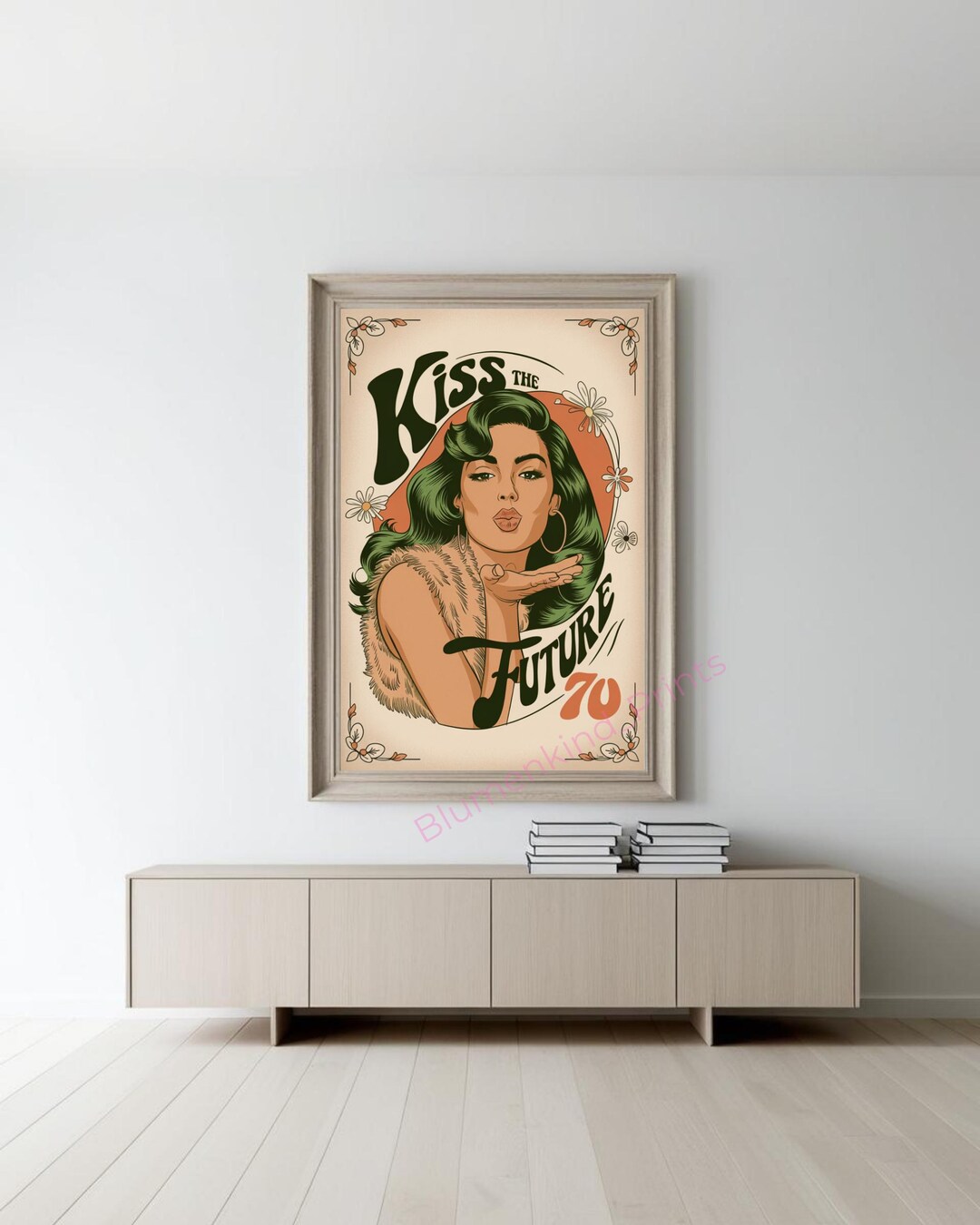 Retro 70s Poster | Midcentury Wall Art | Vintage Pop Art Print | Boho ...