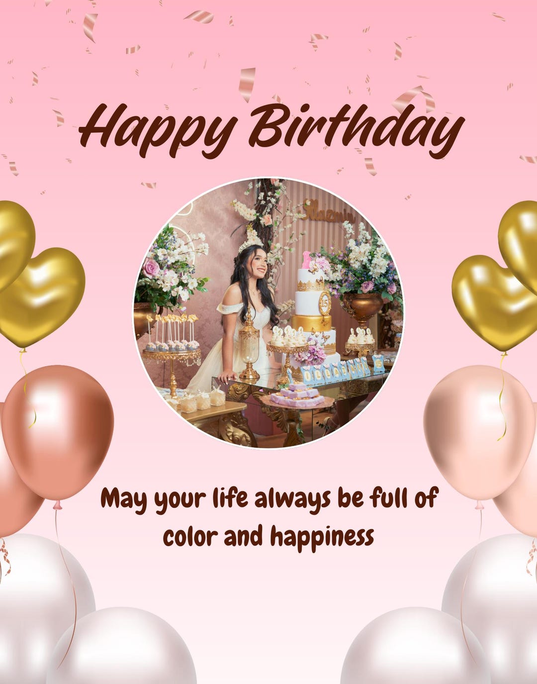 Personalized Happy Birthday Card | DIY Birthday Template | Make Someone ...