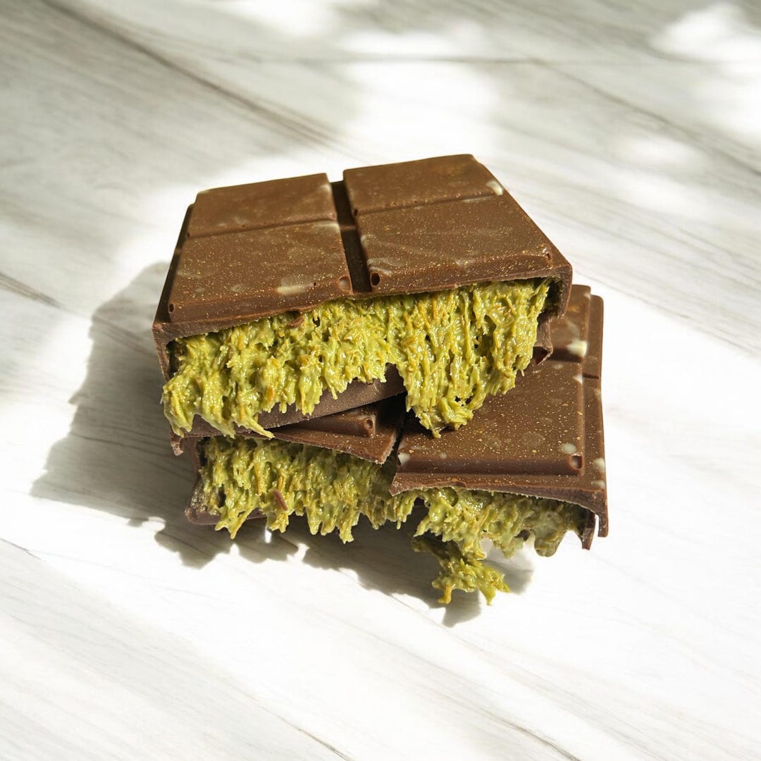 Large Dubai Chocolate Bar – Pistachio, Kinder Bueno & Biscoff ...