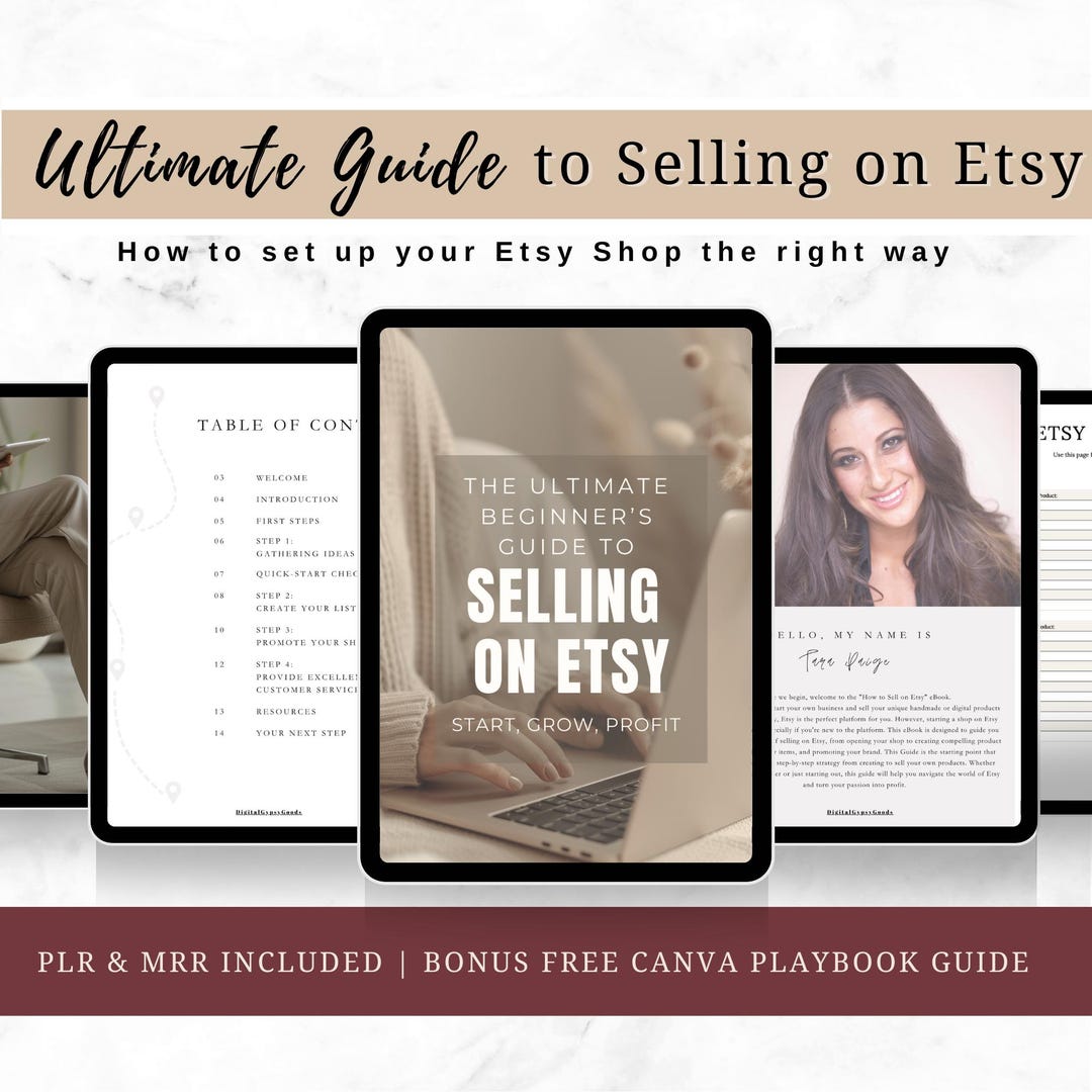 Ultimate Etsy Beginner’s Guide + FREE Canva Playbook | Digital Download for Etsy Sellers Who Are ...