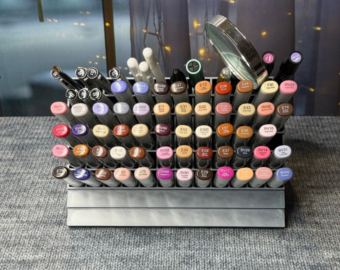 PERFECTLY IMPERFECT Marker and Art Supply Storage Holds 72 12 X 6 ...