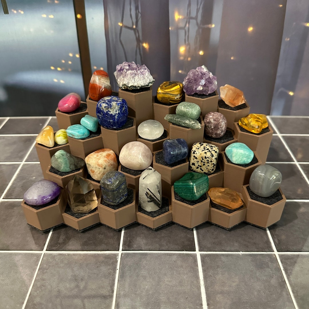 You Choose the Colors - Crystal Display Pedestal Stand 26 Small Hexagon ...