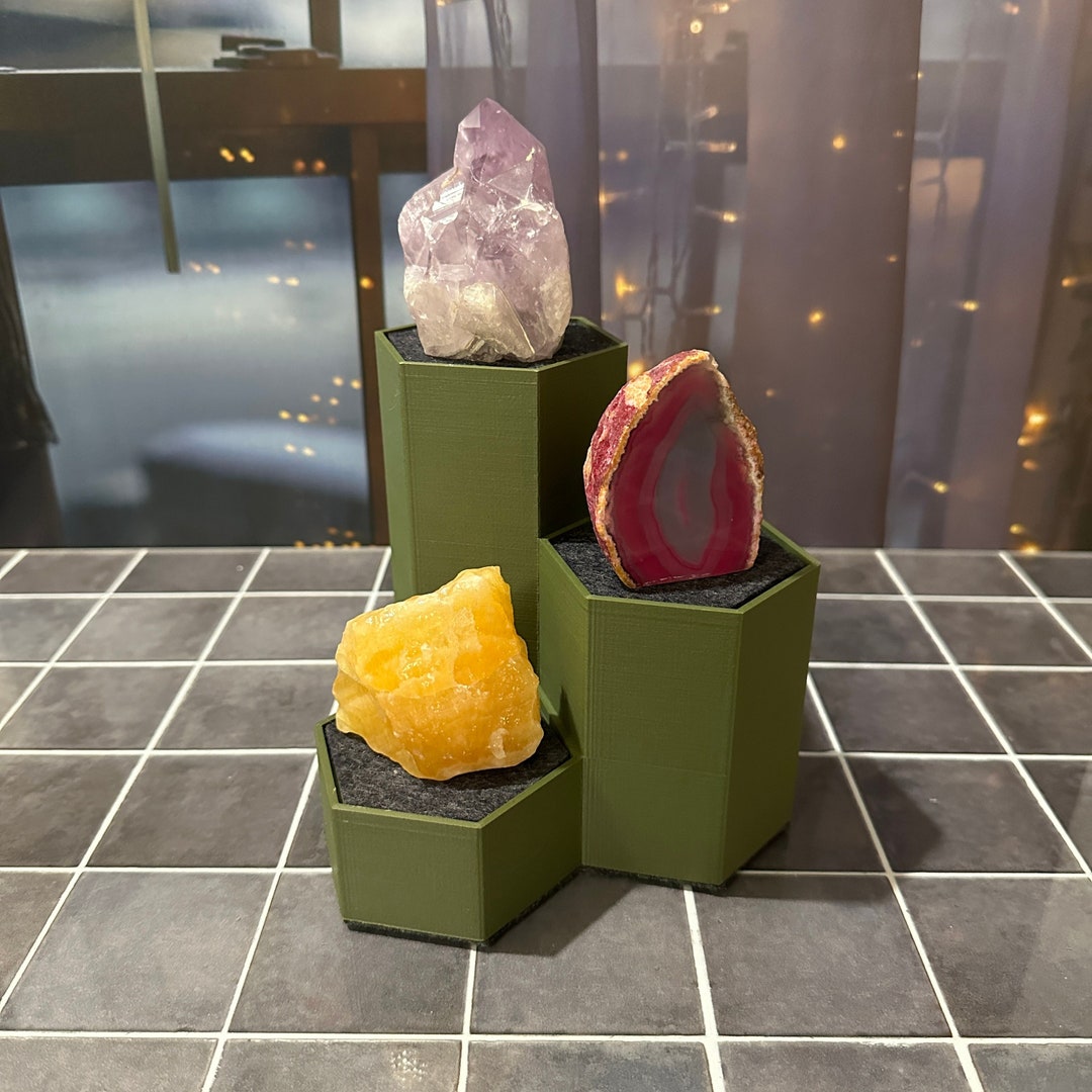 You Choose the Colors - Crystal Display Pedestal Stand 3 Tier Large ...