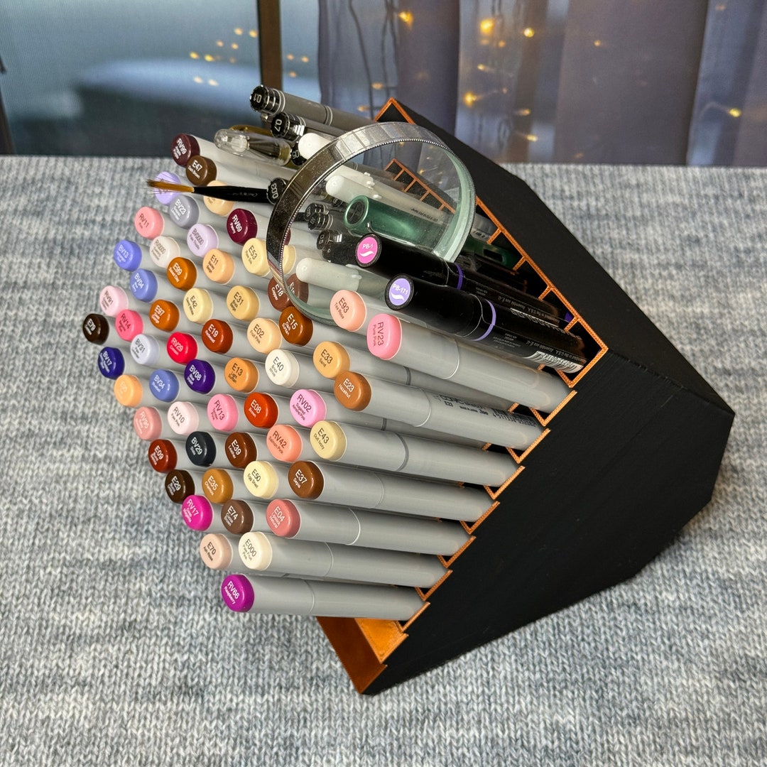 PERFECTLY IMPERFECT - Marker & Art Supply Storage Holds 72 (9 X 8 ...