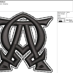 Alpha Omega Embroidery Design: Religious Symbol (digital Download) - Etsy