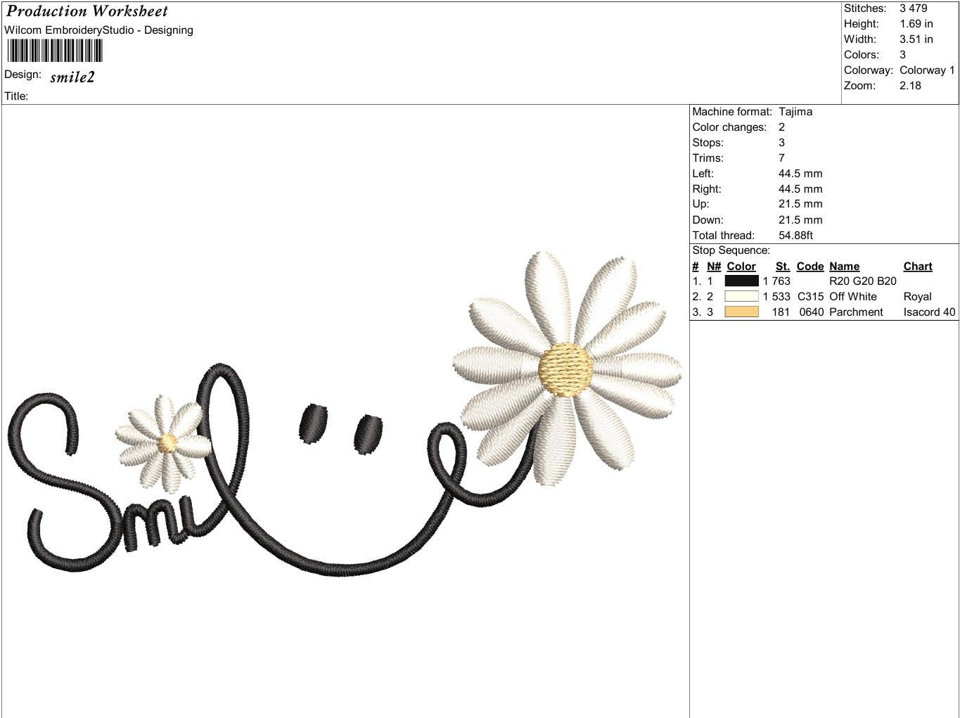 Smile Machine Embroidery Design, Happy Face Embroidery, 6 Sizes. - Etsy