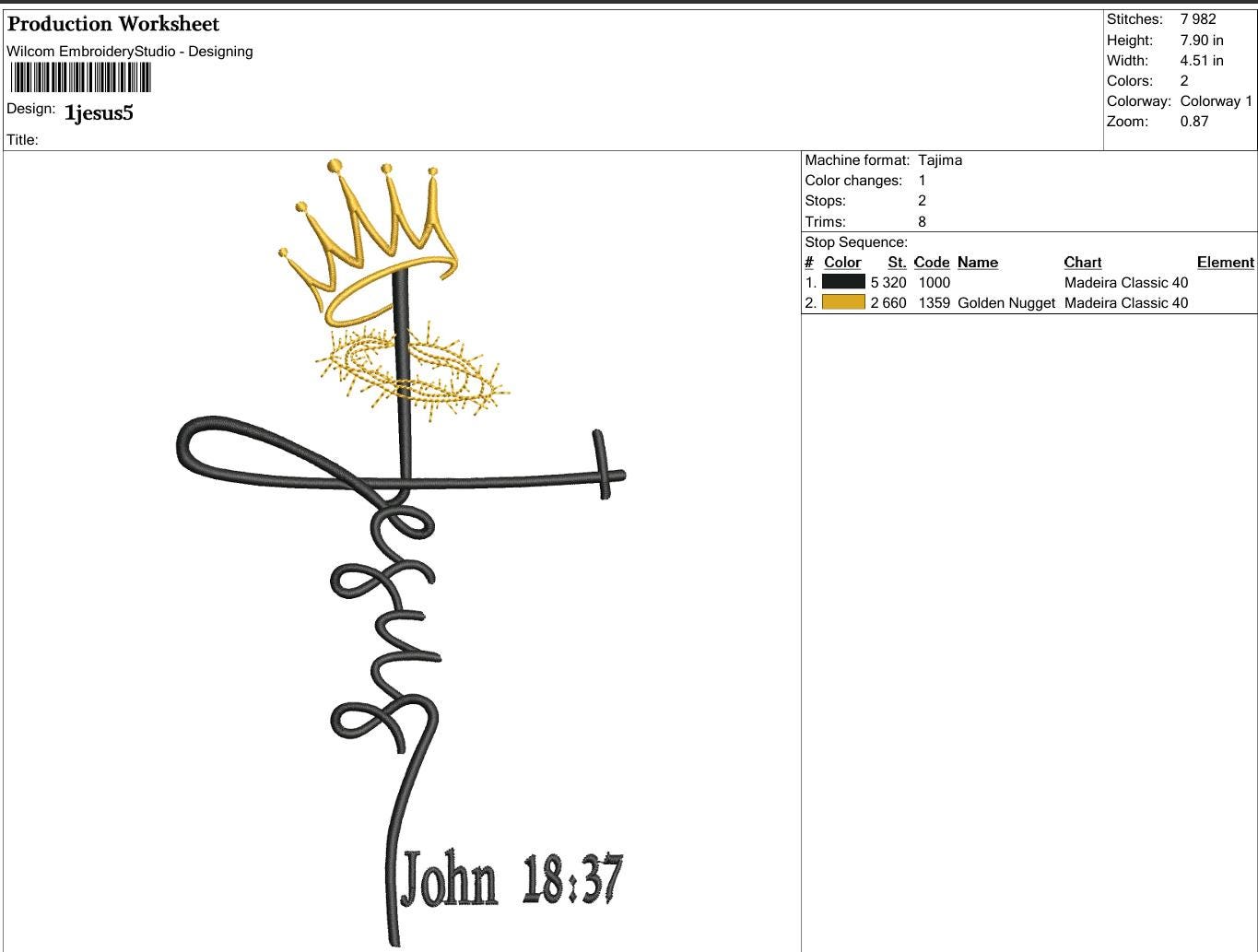 Jesus Cross Embroidery Design: Crown of Thorns (instant Download) - Etsy