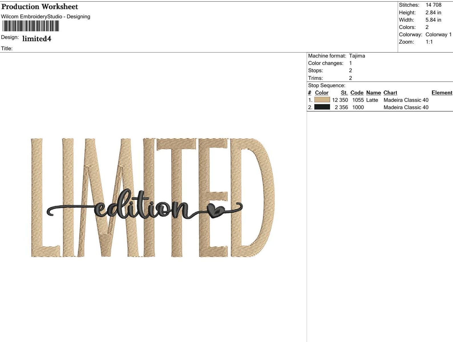 Limited Edition Machine Embroidery Design, Digital File, 6 Sizes. - Etsy