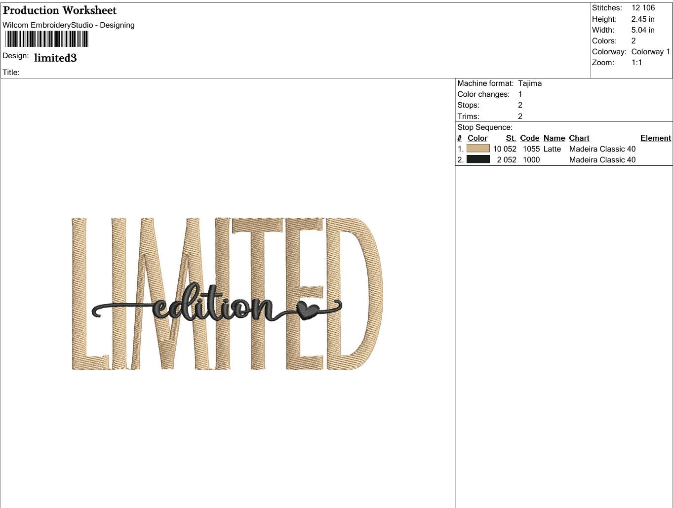 Limited Edition Machine Embroidery Design, Digital File, 6 Sizes. - Etsy