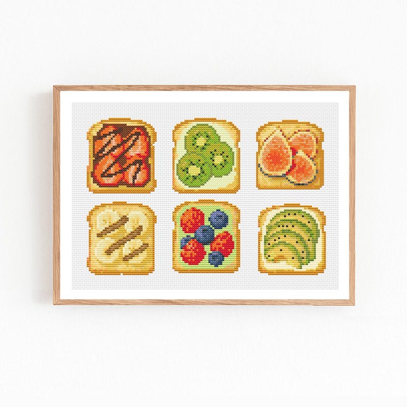 Food Cross Stitch - Etsy