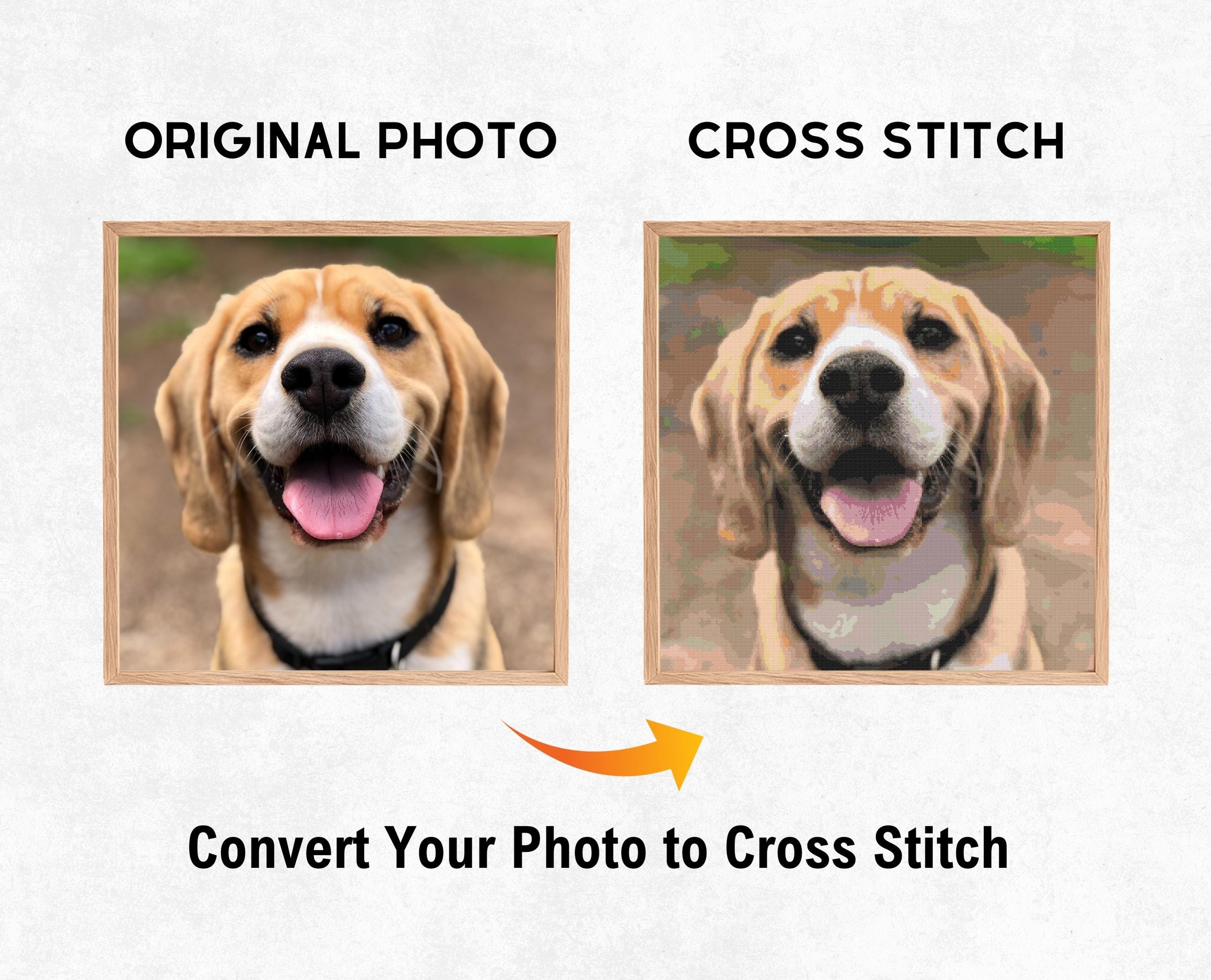 Convert Your Photo to Cross Stitch Pattern, Custom Cross Stitch ...