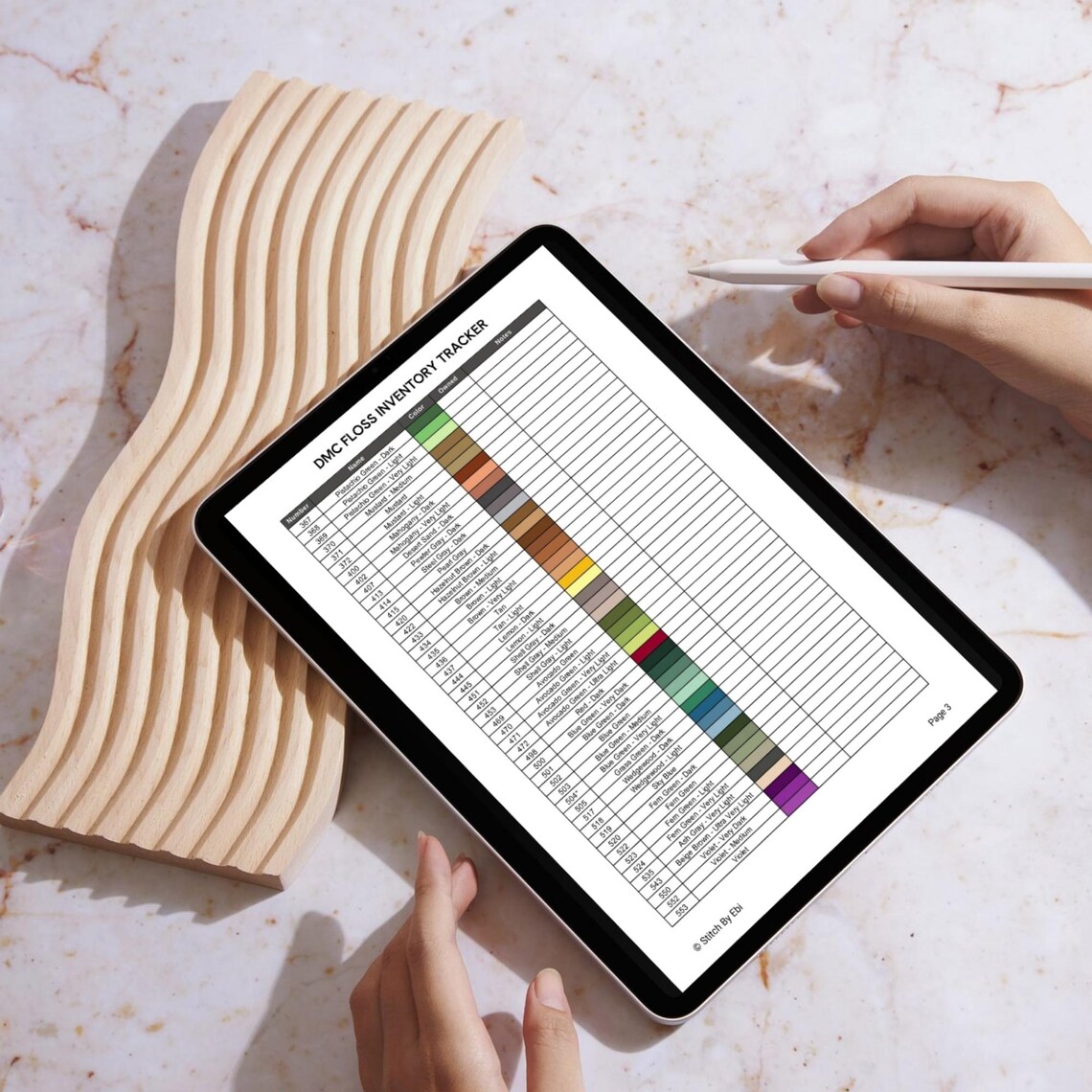 DMC Thread Color Chart | Printable Floss List PDF | Cross Stitch DMC ...