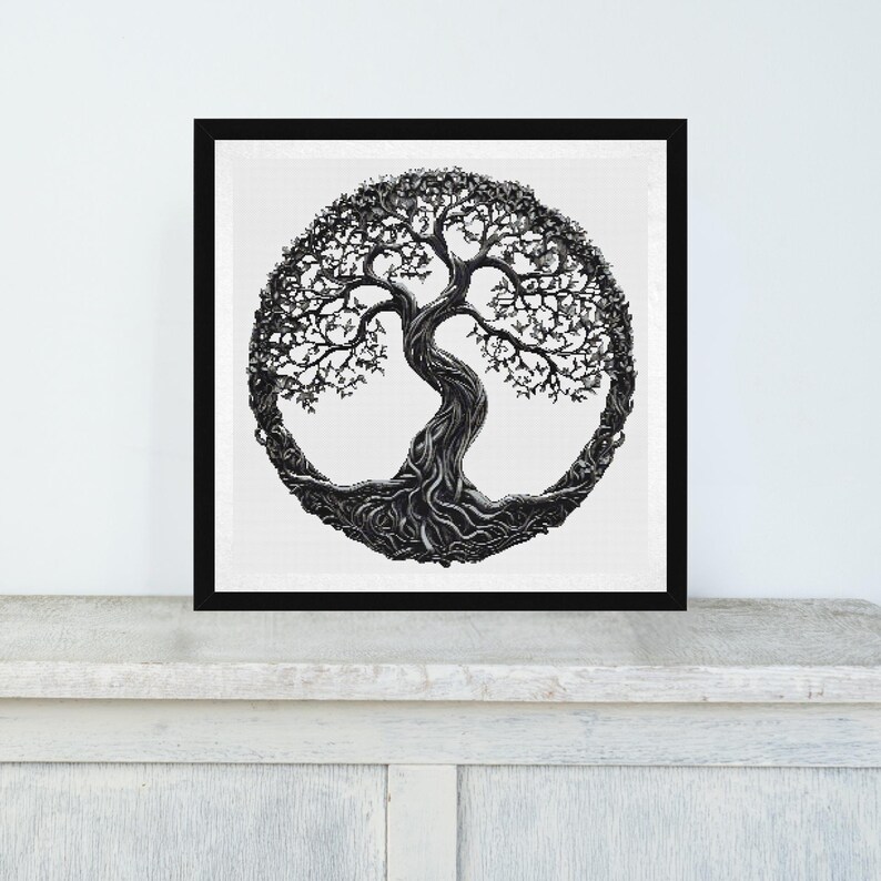 Tree of Life Cross Stitch Pattern, Crossstitch Tree of Life, Tree ...