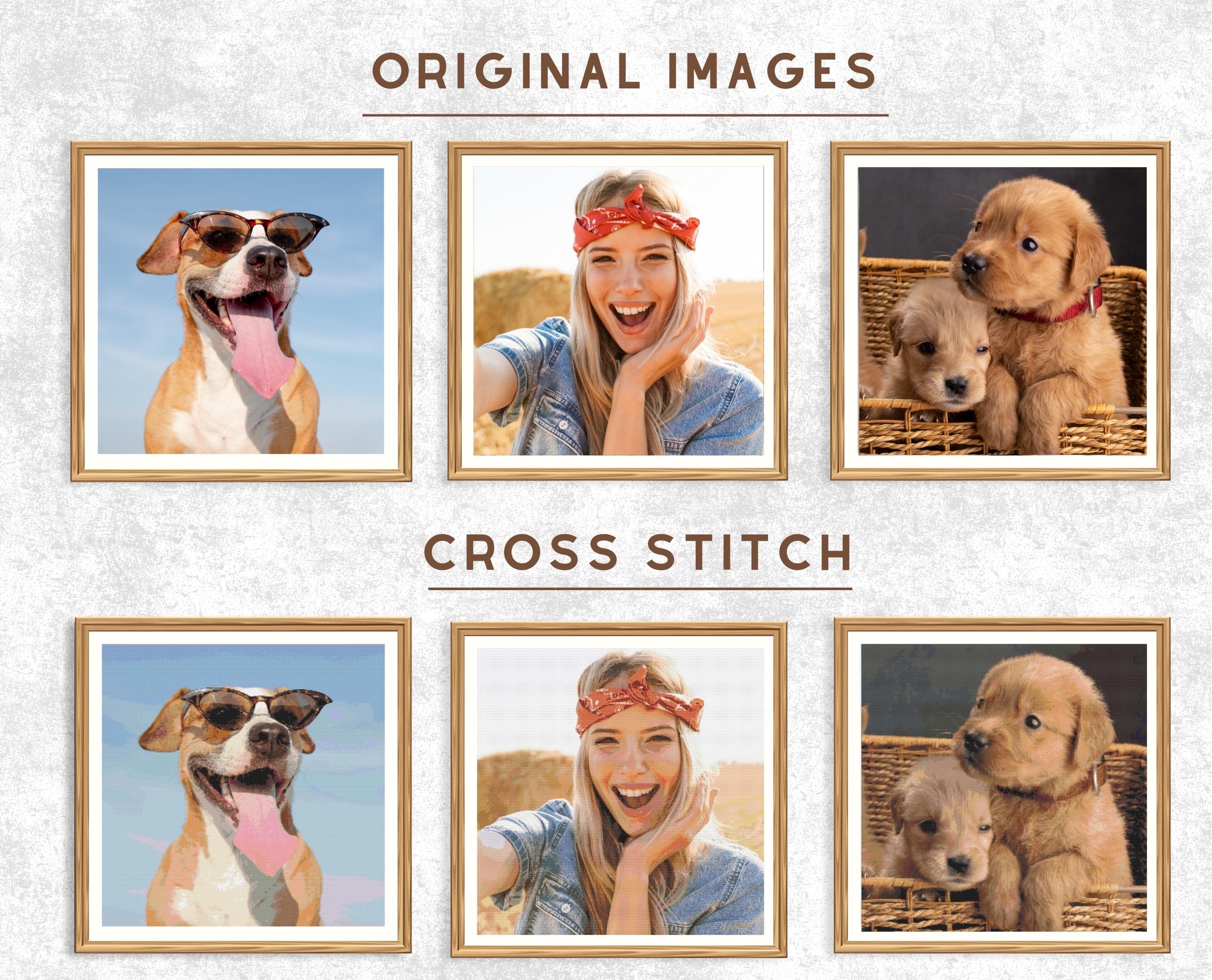 Convert Your Photo to Cross Stitch Pattern, Custom Cross Stitch ...