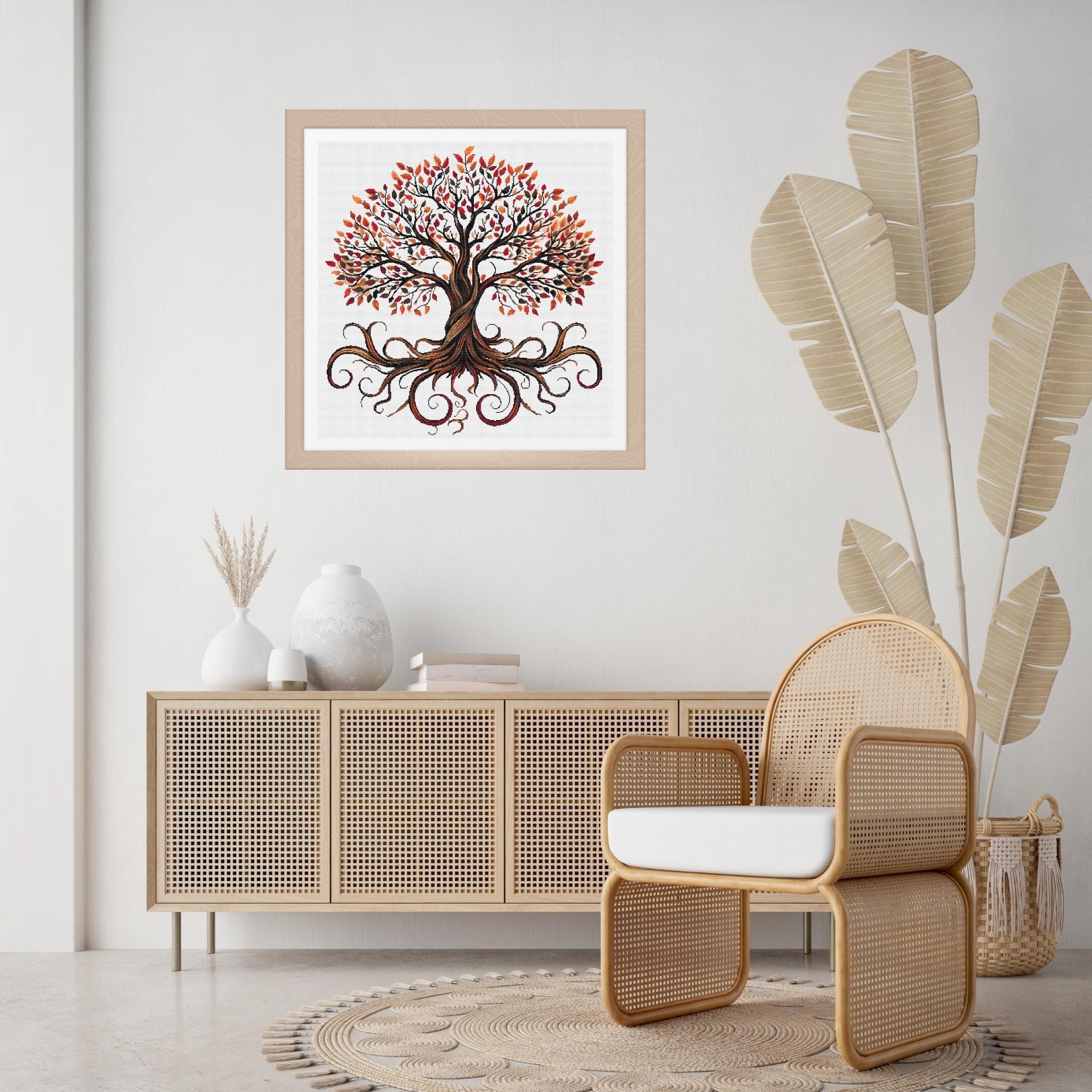 Tree of Life Cross Stitch Pattern | Premium Crossstitch Tree of Life ...