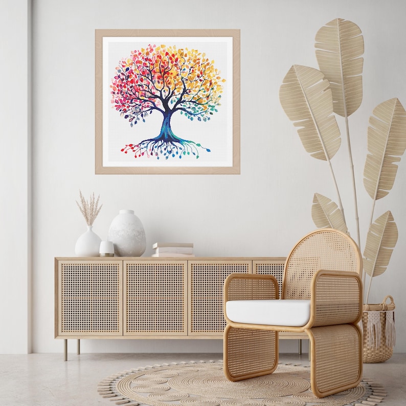 Tree of Life Cross Stitch Pattern | Cross Stitch Tree of Life ...