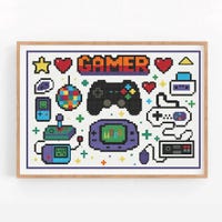 Game Over Game Boy Mini PDF Cross Stitch Pattern - Etsy