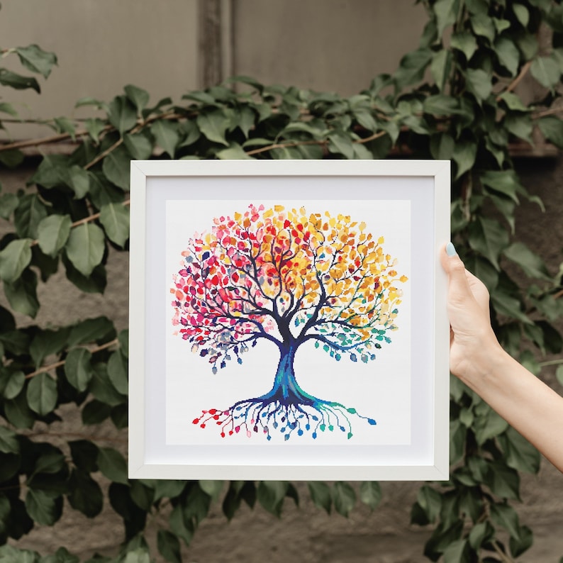 Tree of Life Cross Stitch Pattern | Cross Stitch Tree of Life ...