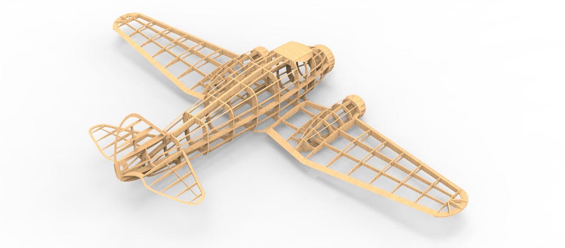 40" Stinson Model A Trimotor - DXF Files / PDF Plan - Etsy