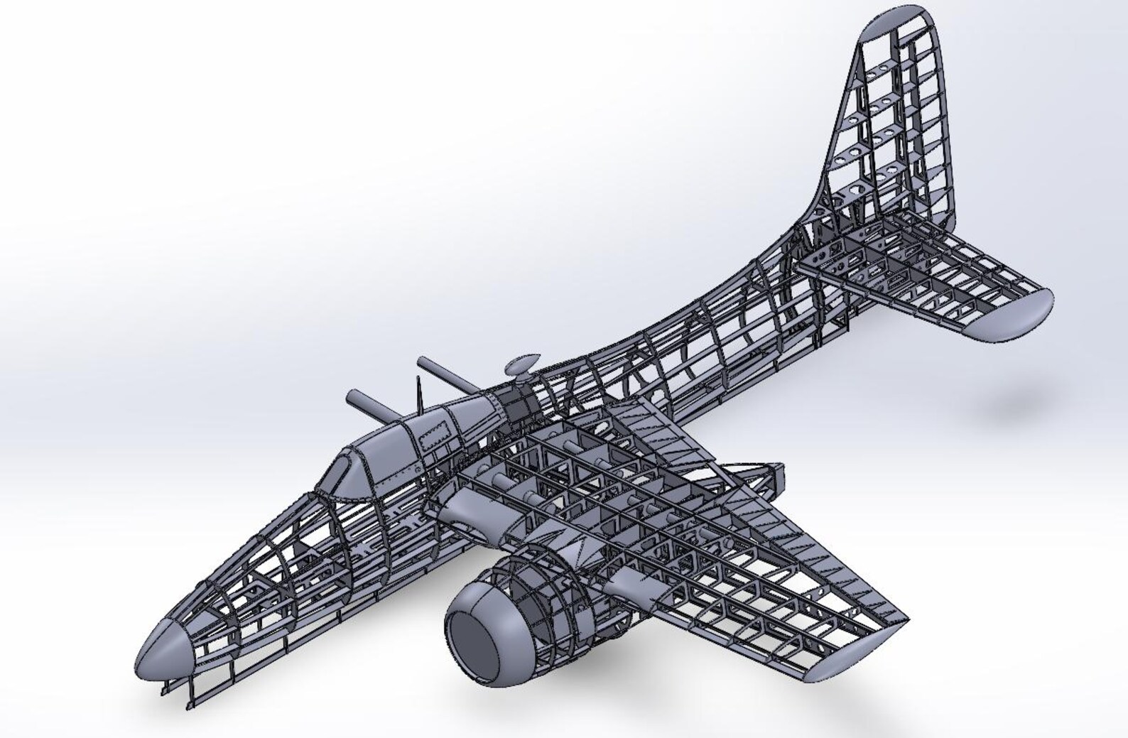 1/6 Grumman F7F Tigercat - DXF Plans - Etsy