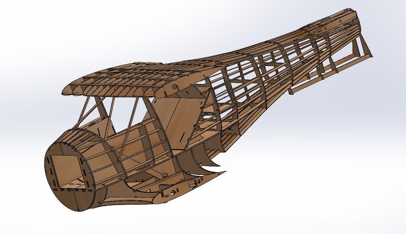 1/4 Beechcraft Model 17 Staggerwing - DXF Plans - Etsy