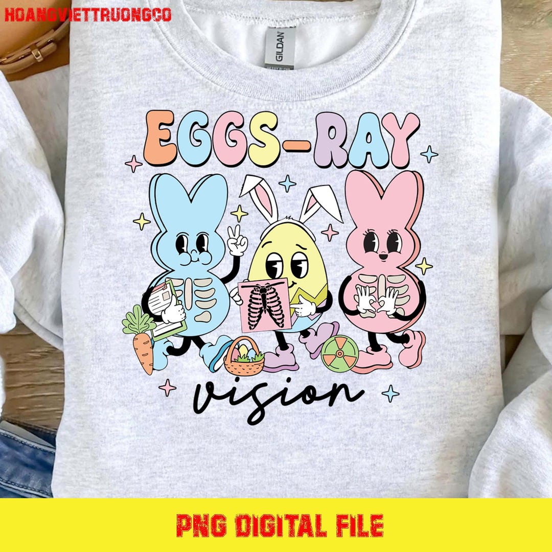 Eggs Ray Vision Nurse Png, RAD Tech Easter Day Png, Radiate Love ...