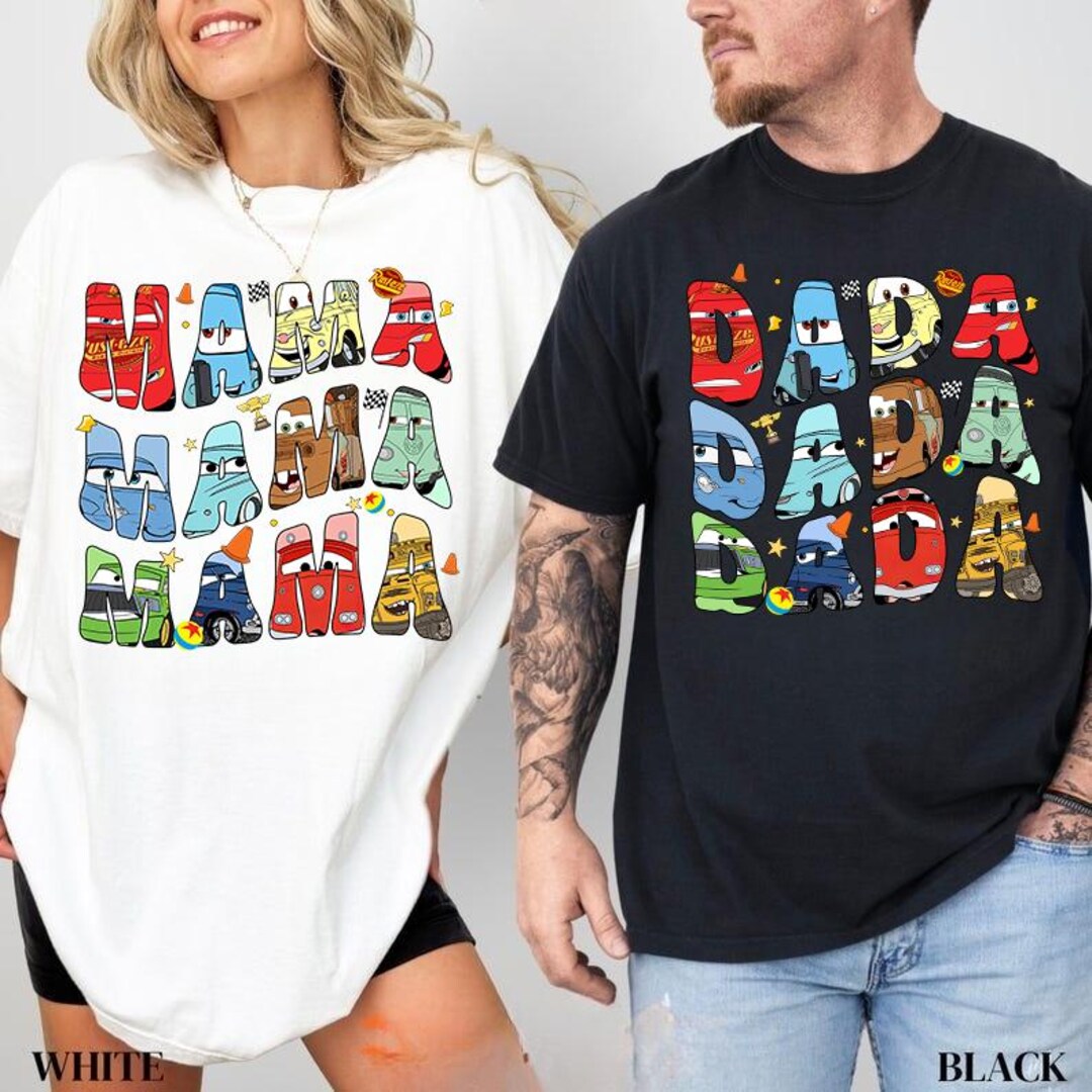 Cars Mama and Dada Png, Trendy Family Matching Png, 95lightyear Mam and ...