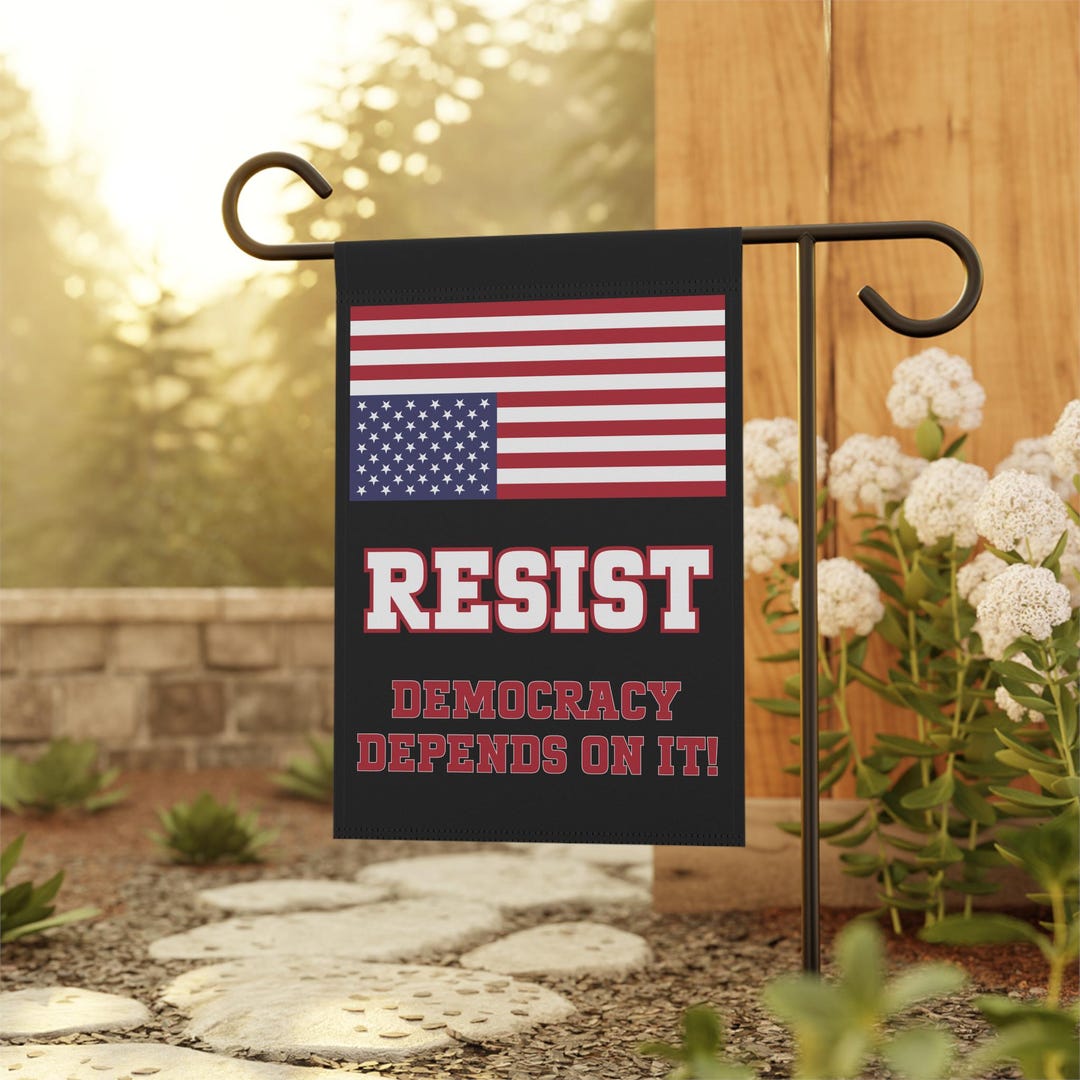 Upside Down American Flag Distress Signal Garden Flag - RESIST ...