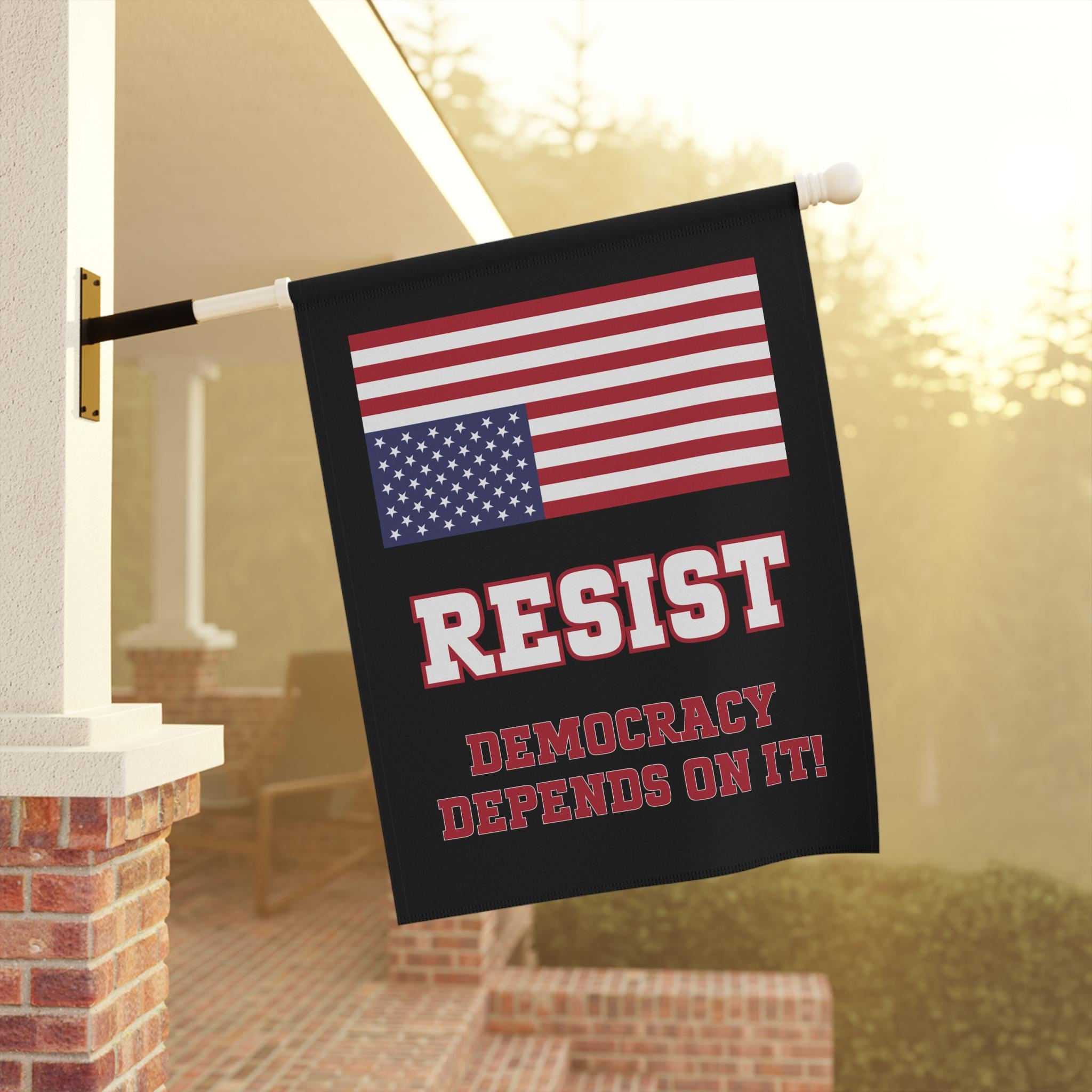 Upside Down American Flag Distress Signal Garden Flag - RESIST ...