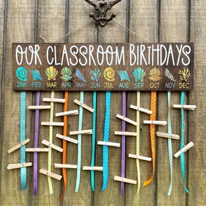 Classroom Birthday Sign Calendar Classroom Decor - Etsy