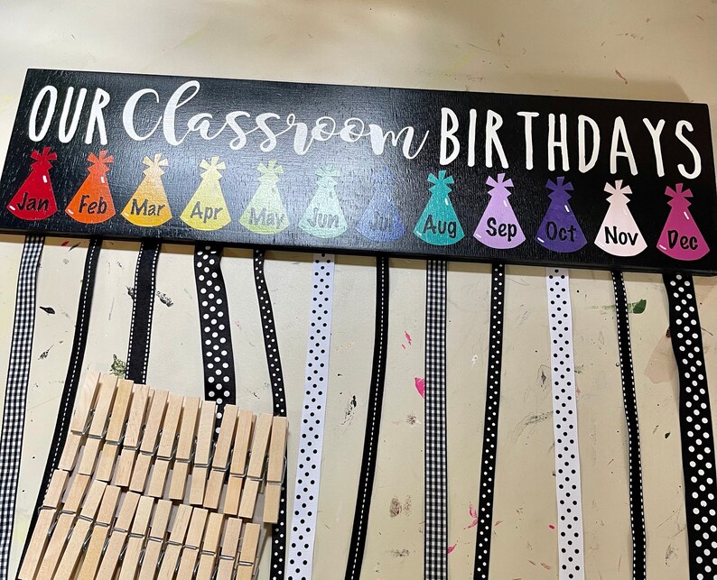 Classroom Birthday Sign Calendar Classroom Decor - Etsy