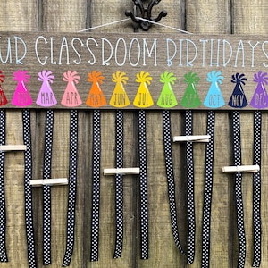 Classroom Birthday Sign Calendar Classroom Decor - Etsy