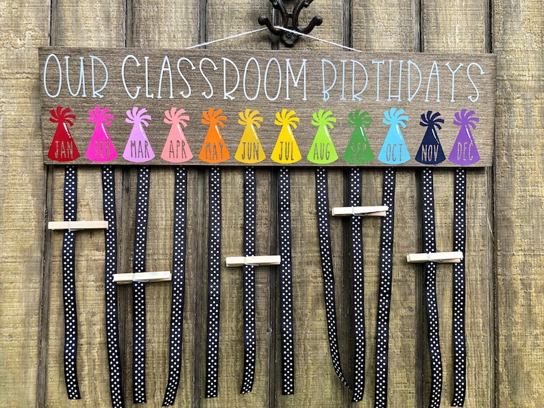 Classroom Birthday Sign Calendar Classroom Decor - Etsy