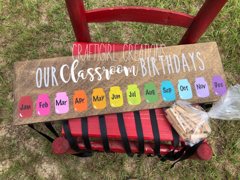 Classroom Birthday Sign Calendar Classroom Decor - Etsy