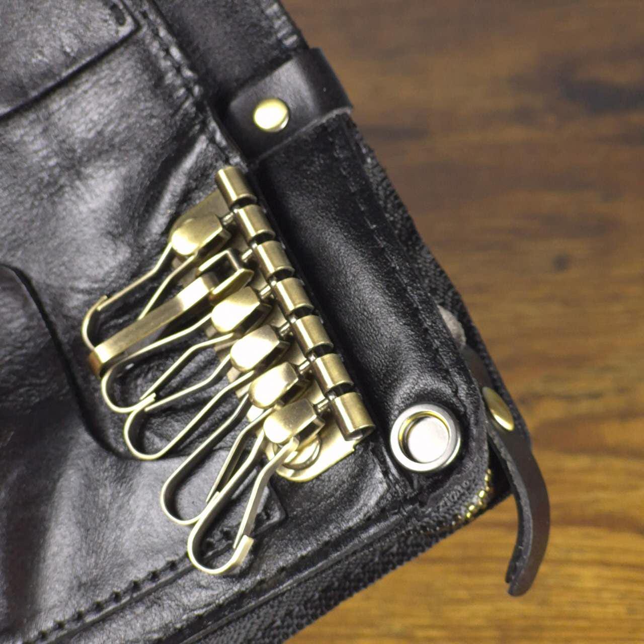 Handmade Oil-waxed Leather Key Wallet – Multi-functional Card Holder - Etsy